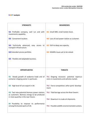 Bristol Port - PESTEL and SWOT | PDF