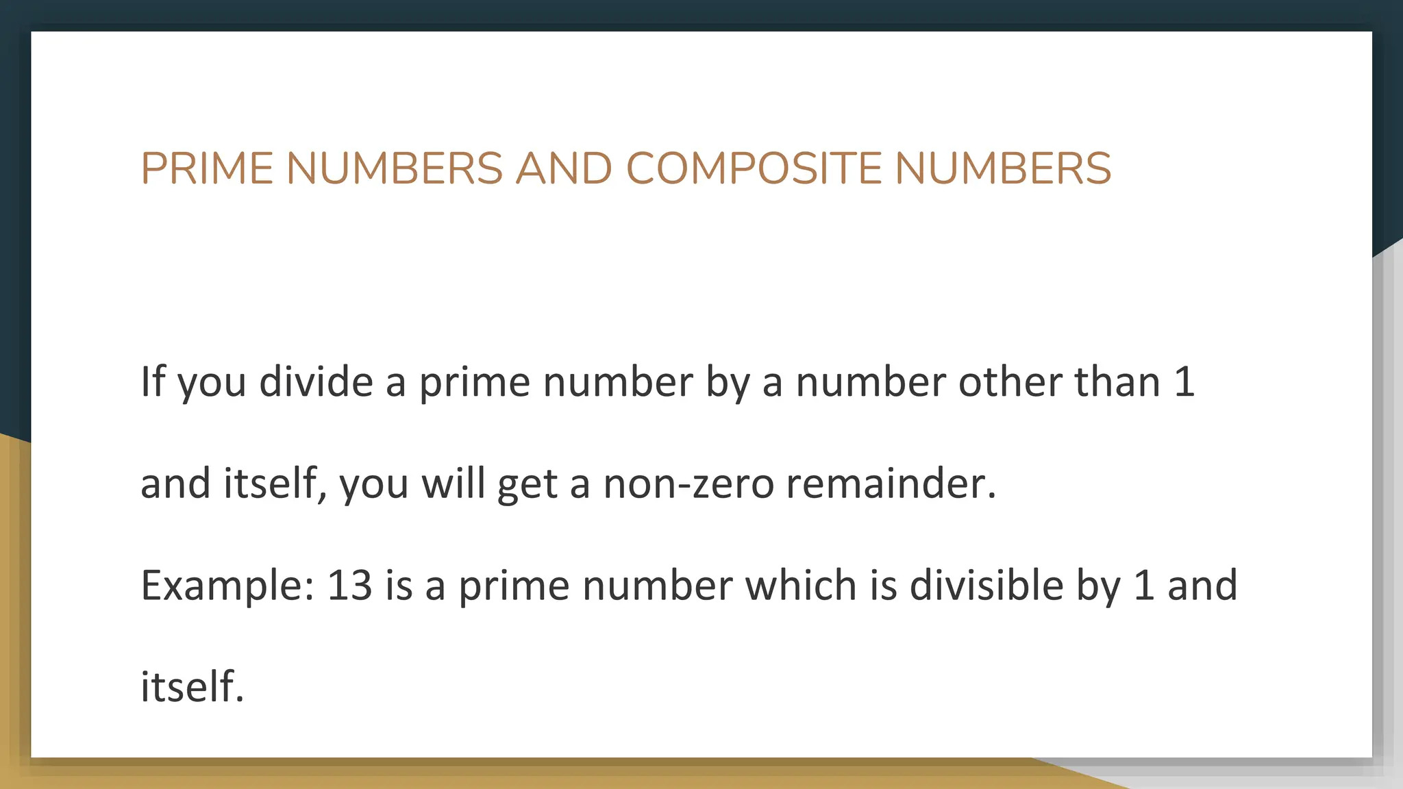 Presentation on Prime Numbers and Composite Numbers | PPTX