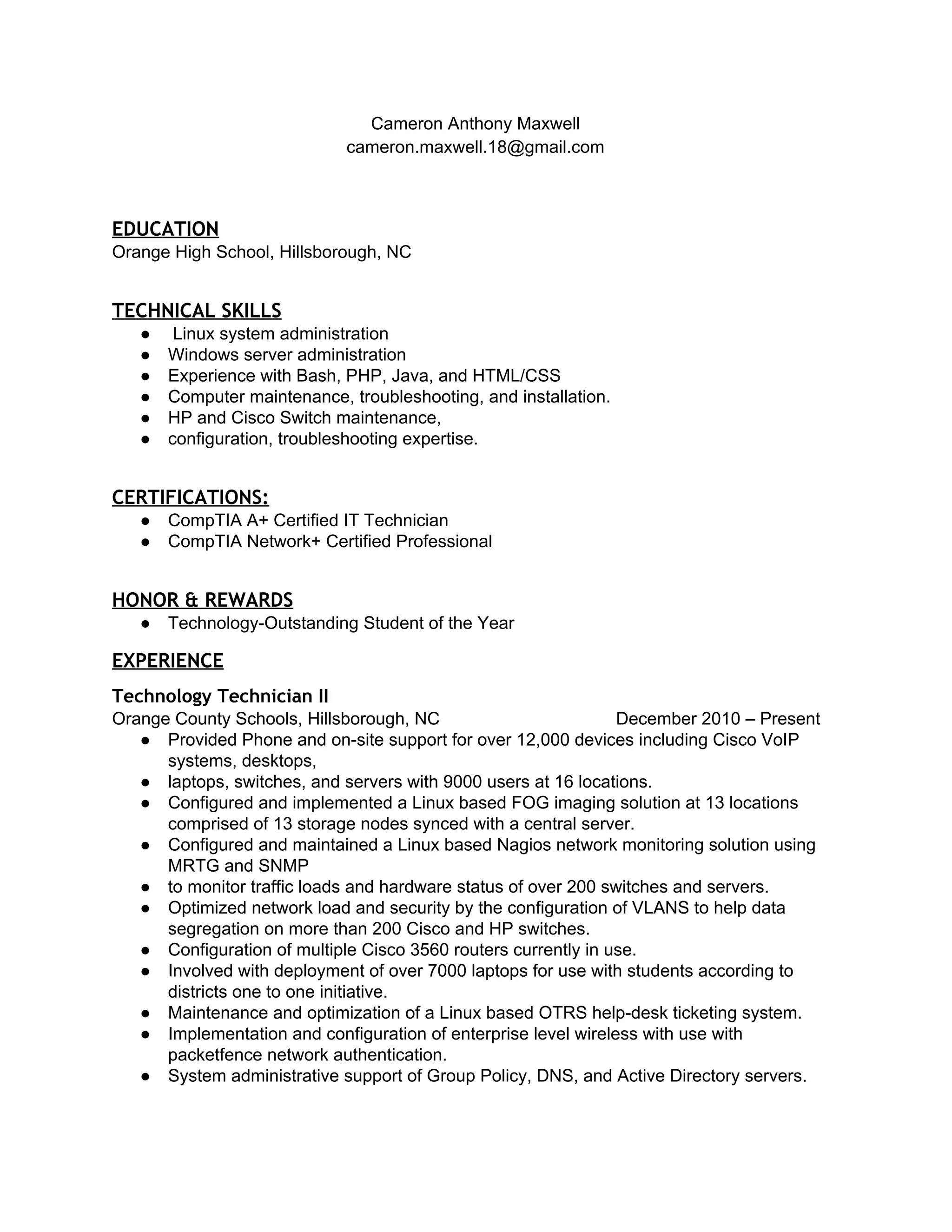 Resume (1) | PDF