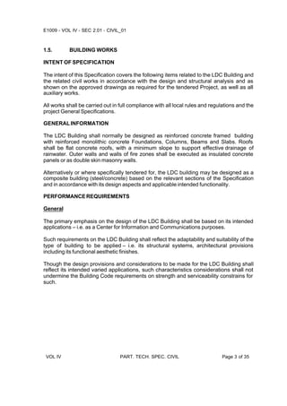 EDUARDO H. PARE CIVIL, STRUCTURAL AND ARCHITECTURAL SPECIFICATIONS | PDF