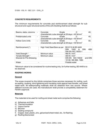 EDUARDO H. PARE CIVIL, STRUCTURAL AND ARCHITECTURAL SPECIFICATIONS | PDF