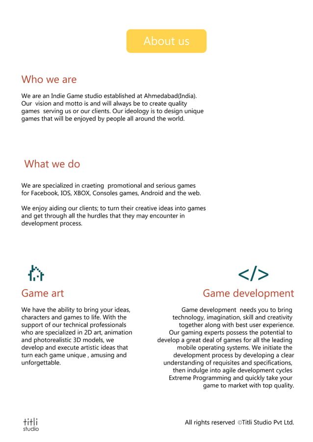 Studio presentation | PDF