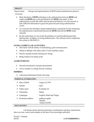 syamkrishna | PDF | Technology & Computing