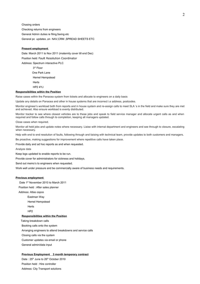 Debbie Heron cv 2015 | DOC