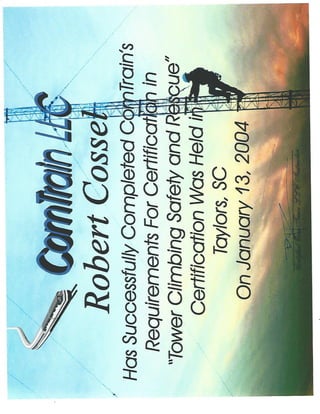 Robert Cossel Certs & Awards | PDF