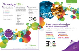 EPIC Summer Camp by PCG Educational Partnerships | PDF
