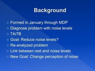 Hospital Noise Analysis Team - 12-5 Presentation | PPTX | Healthcare ...