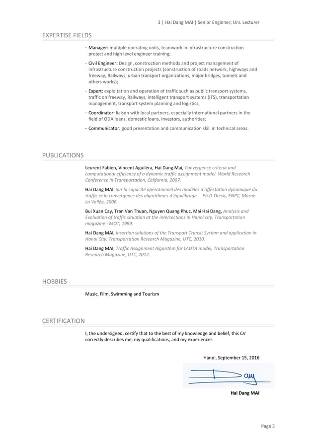 HAI DANG Mai CV-ENG2016 | PDF