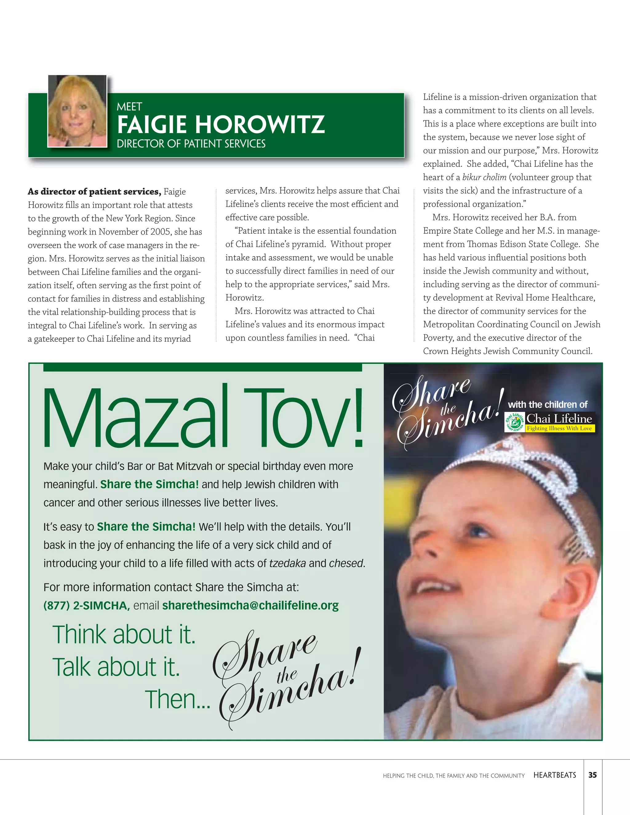 chai lifeline validation | PDF