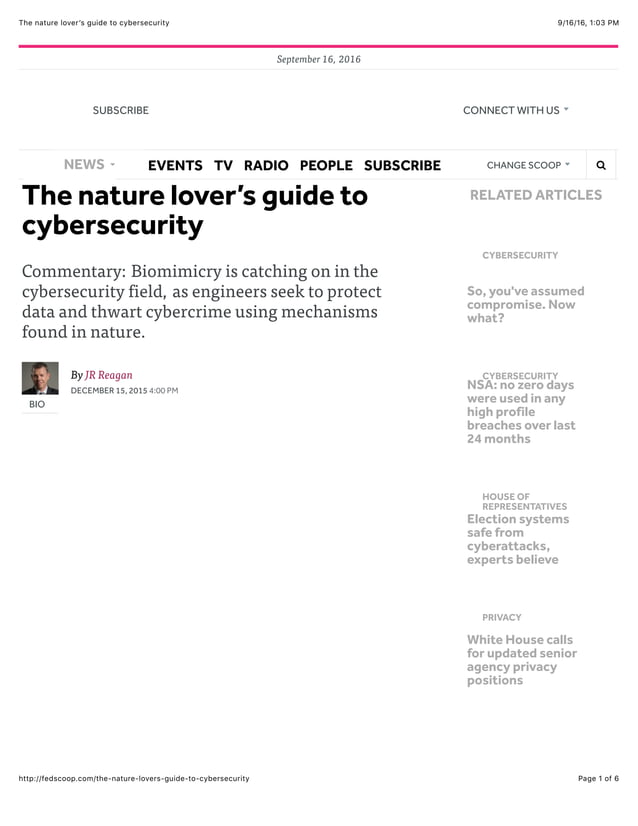 The nature lover’s guide to cybersecurity | PDF