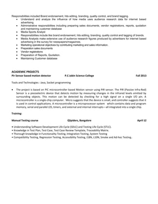 Rahul Pujar - S&M Resume | DOC