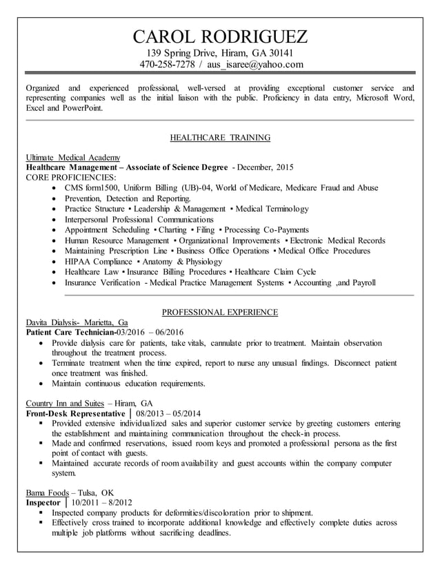Carol Rodriguez_Resume | PDF