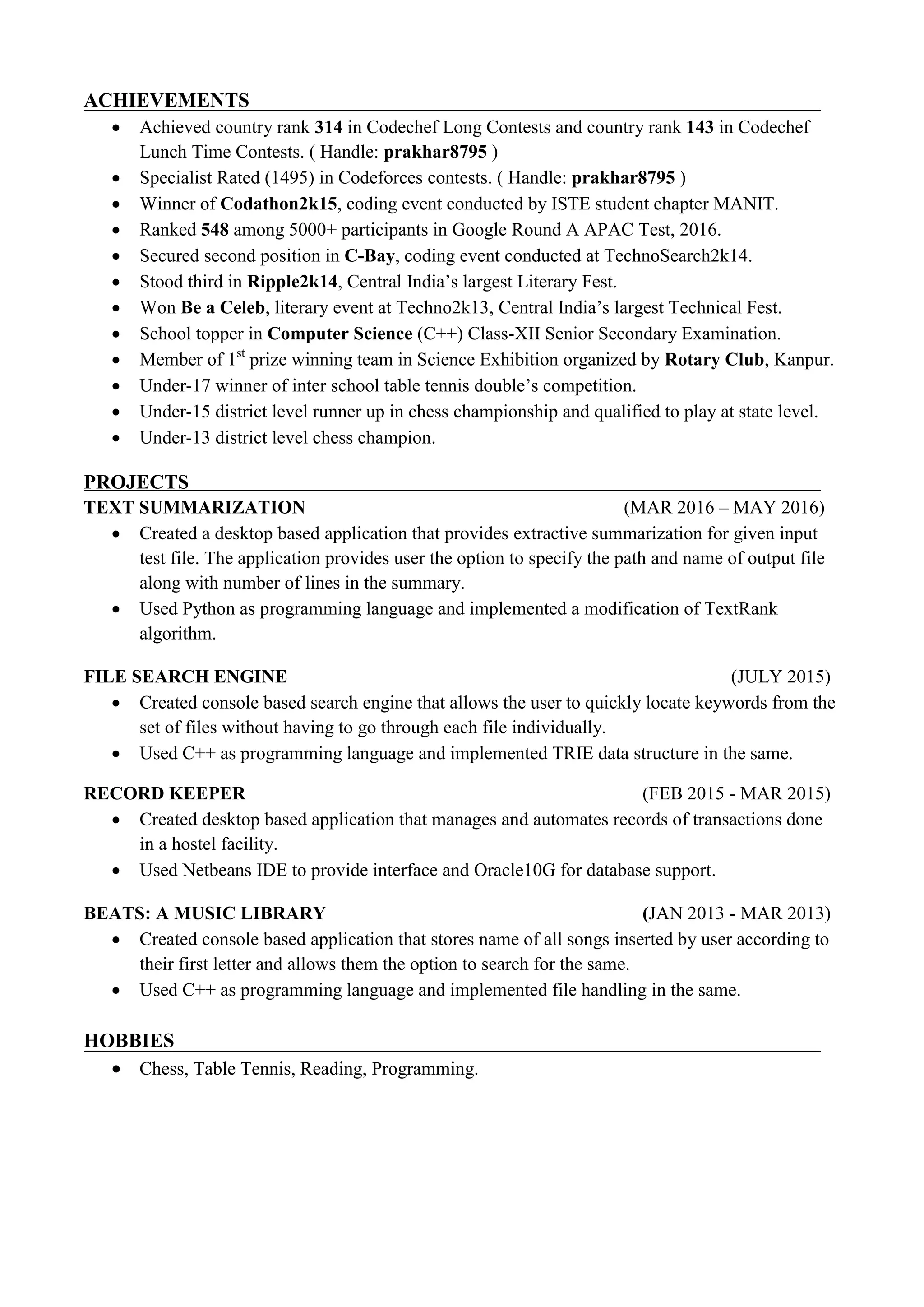 Resume | PDF