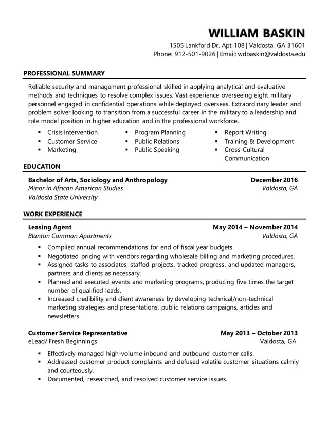 My new '16 Resume | DOCX
