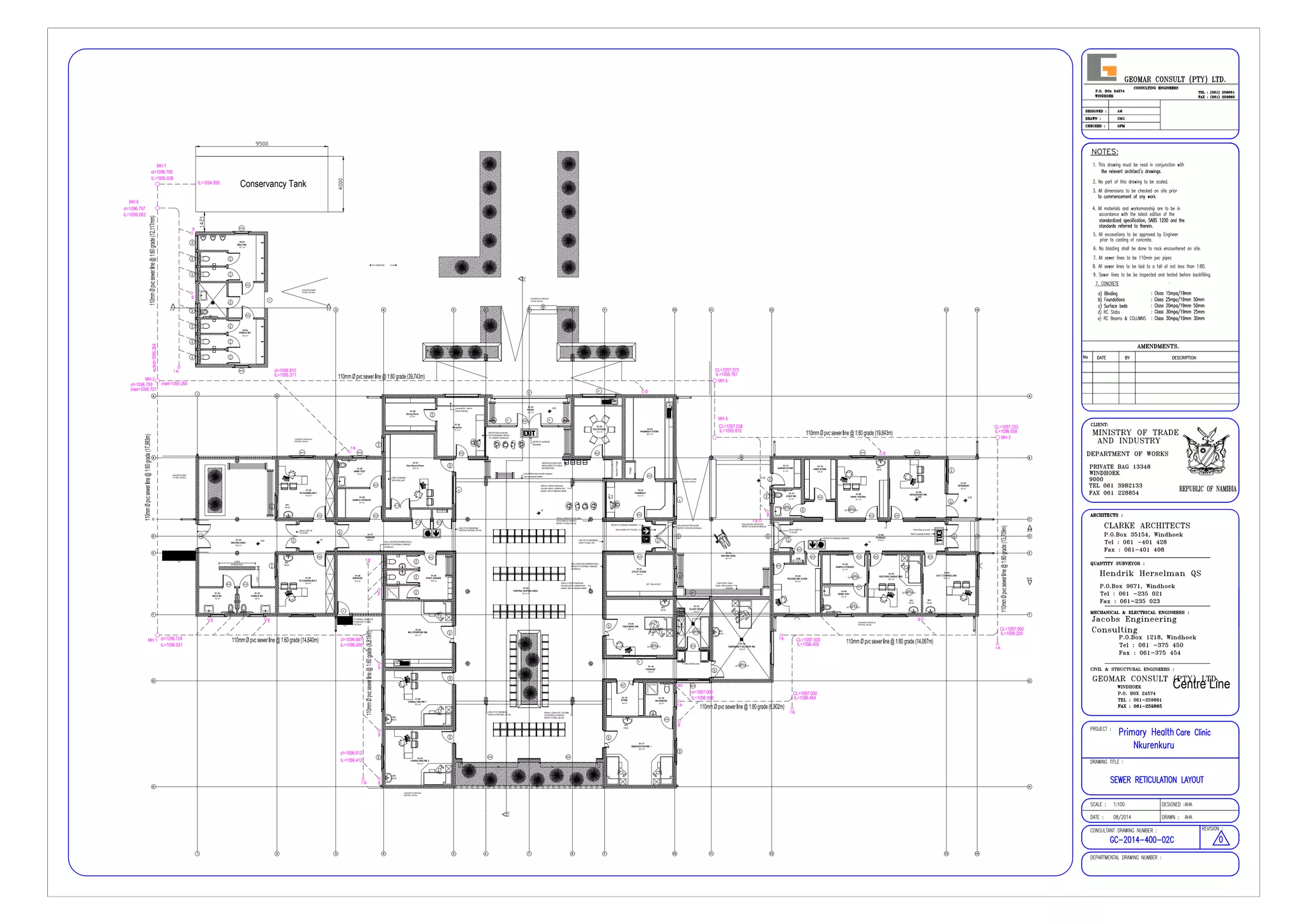 Sewer Reticulation Layout-Model | PDF