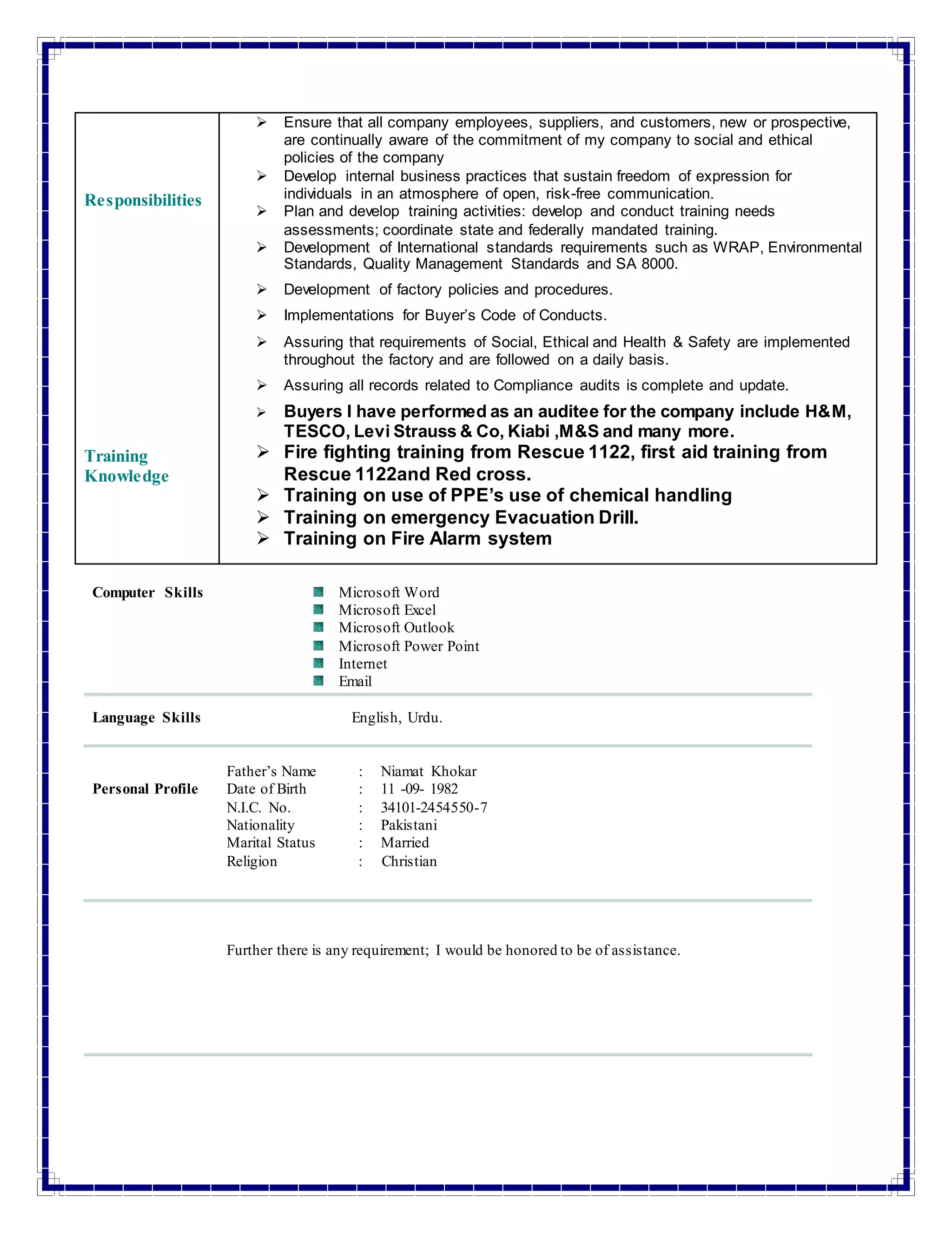 azeem CV | PDF