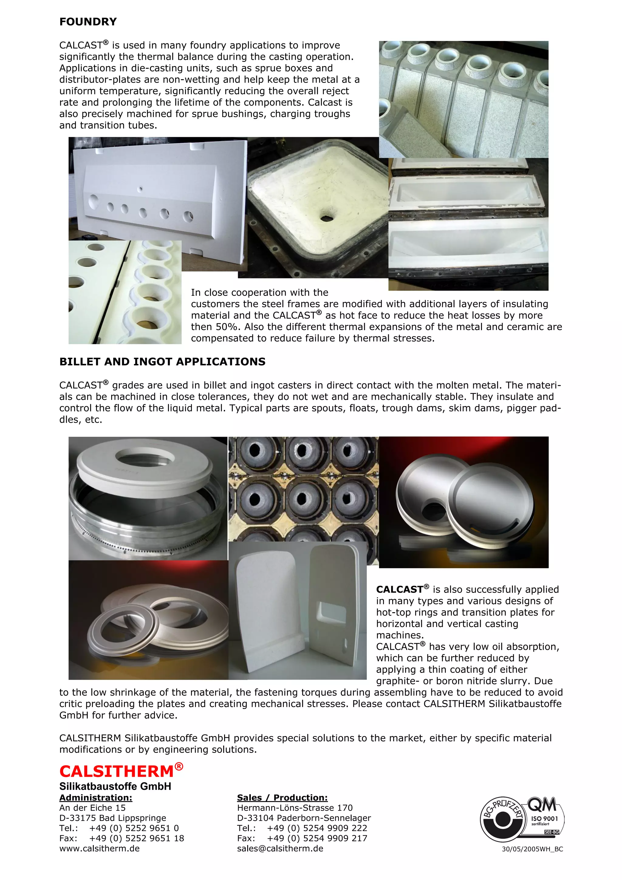 CalCast Brochure-EN | PDF