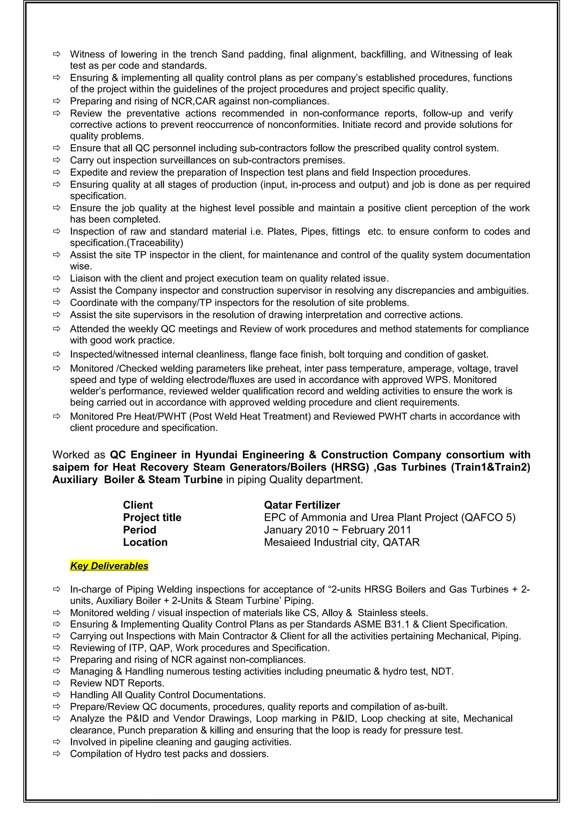 QC WELDING INSPECTOR | DOC