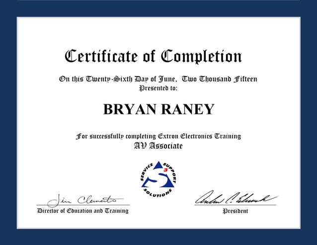 Bryan Raney Extron AV Associate June 26, 2015 | PPT