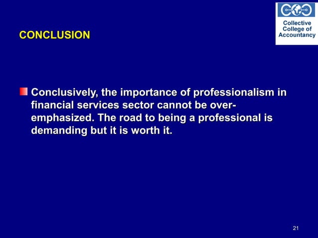 Importance of Professionalism | PPT