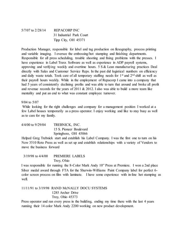Rob's Resume update 2015 | PDF