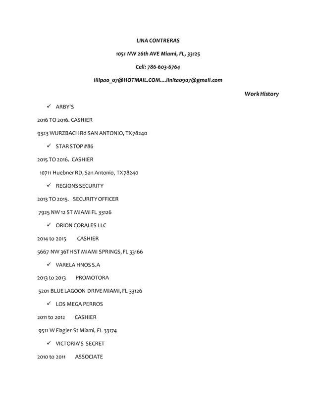 LINA RESUME | PDF