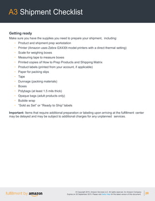 FBA Amazon quick start guideline | PDF