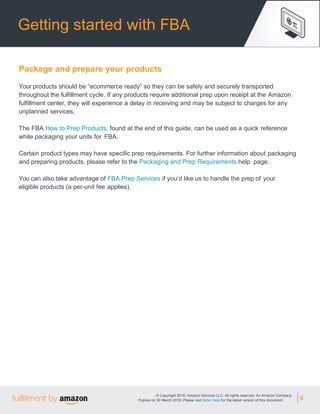FBA Amazon quick start guideline | PDF