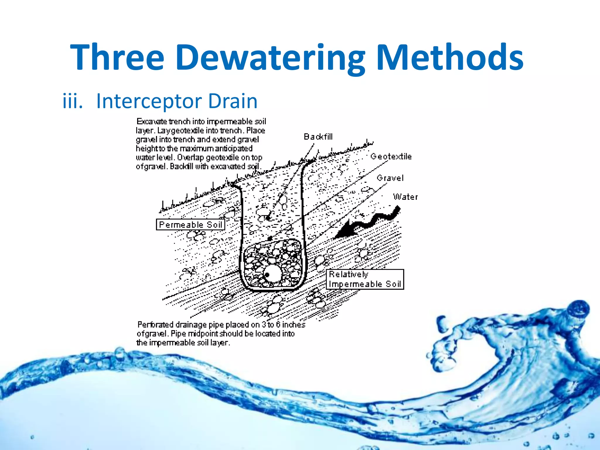 Civil Engineering-Dewatering | PPTX