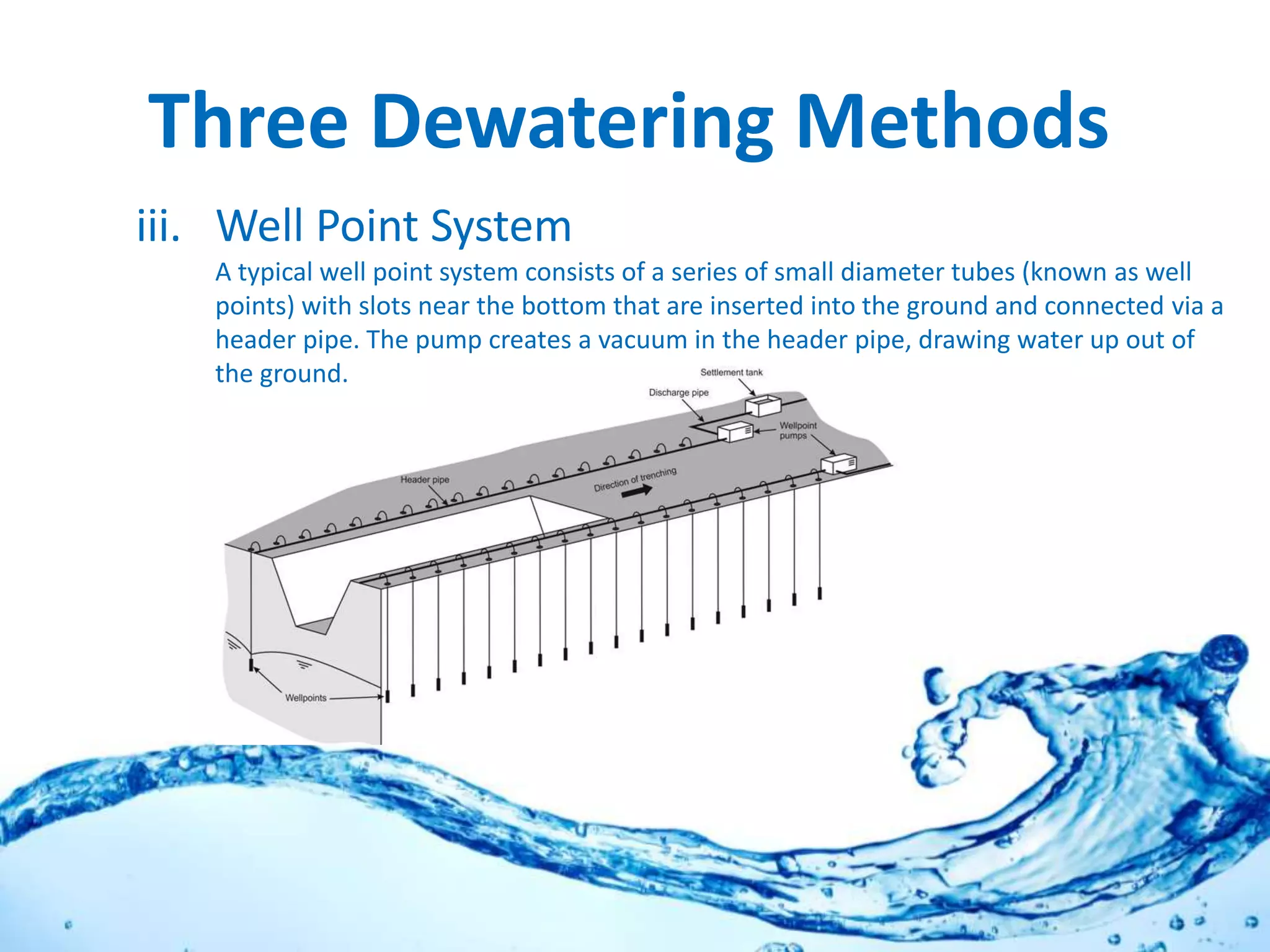 Civil Engineering-Dewatering | PPTX