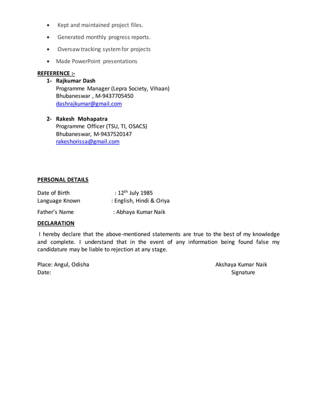 CURRICULUM VITAE | DOCX | Career Planning | Careers