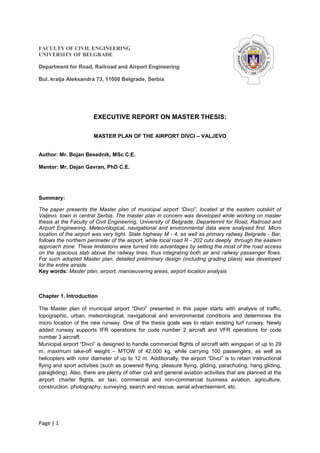 Master thesis - Executive Report | PDF