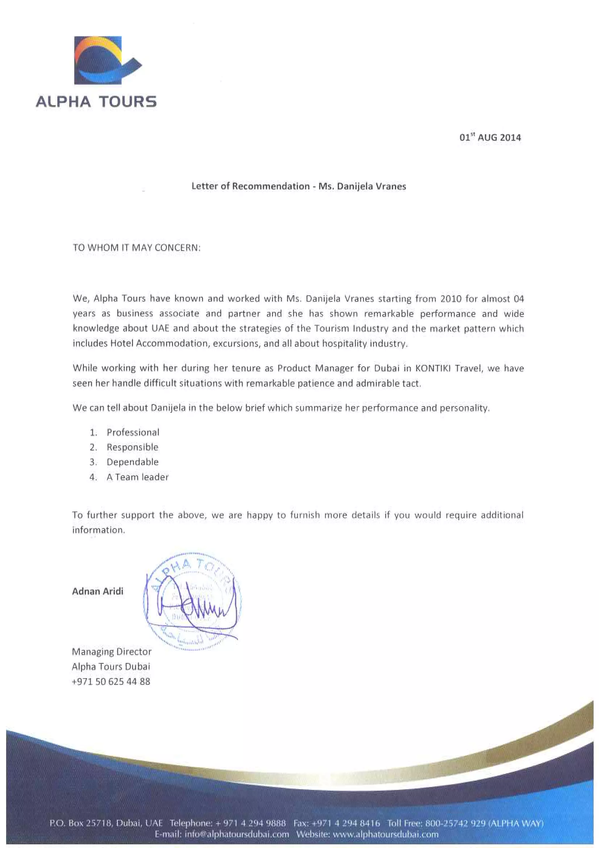 Letter of Recommendation | PDF