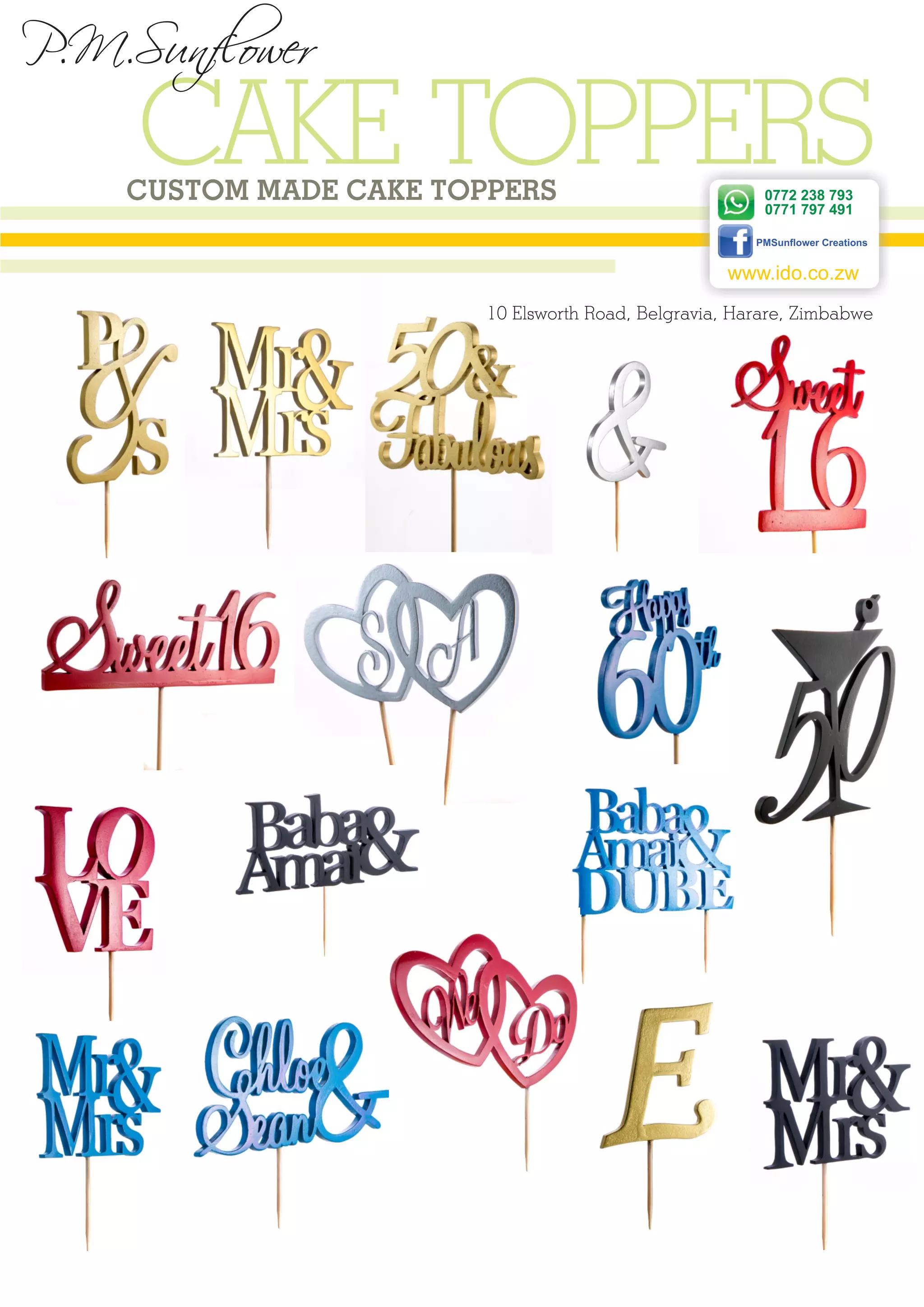 cake topper brochure | PDF