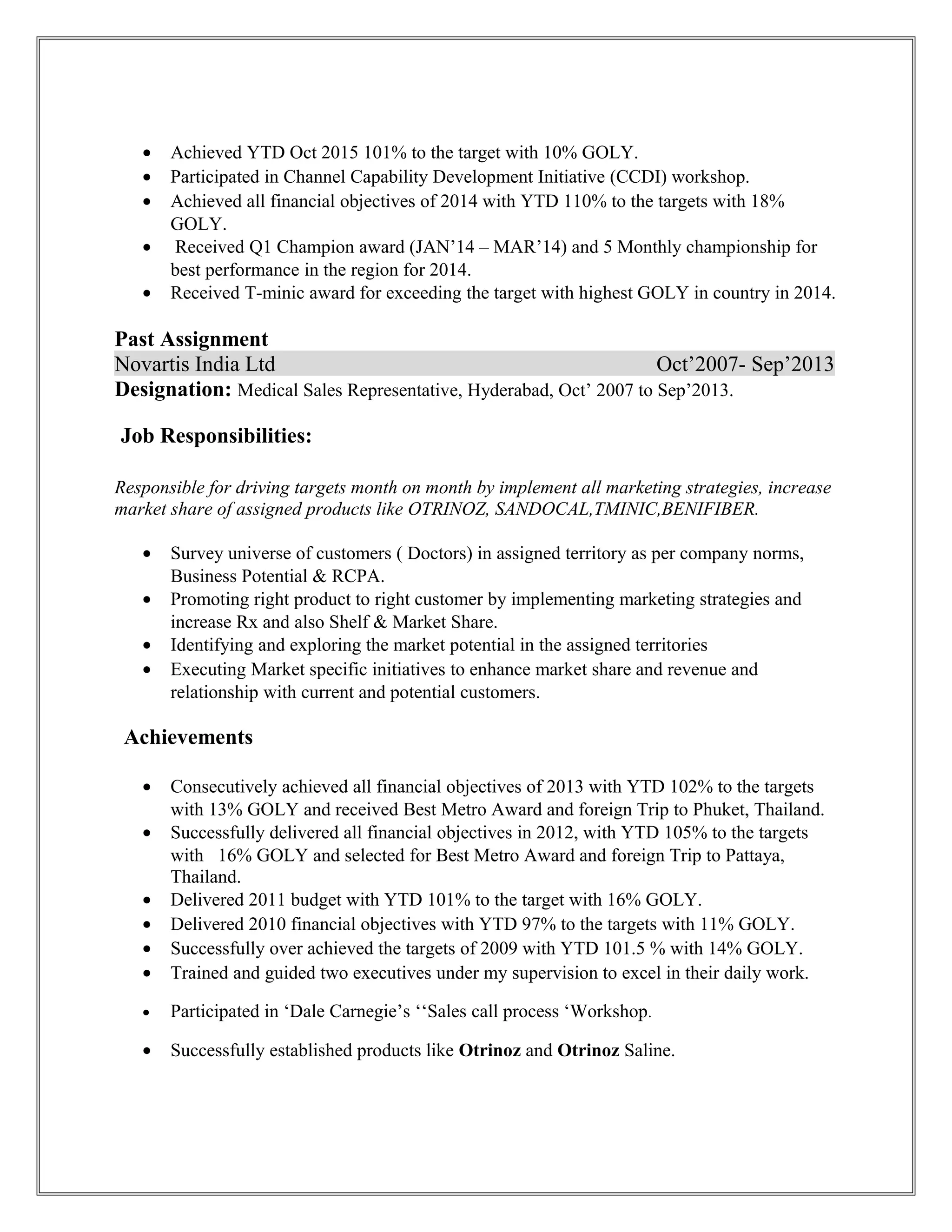 Resume_FMCG | PDF