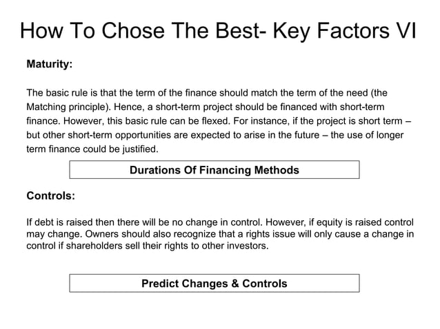 Project financing methods | PPTX