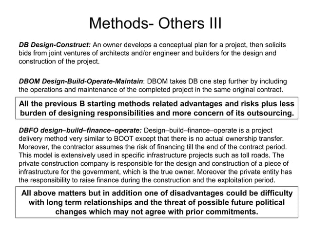 Project Financing Methods PPT Project Financing Methods PPT