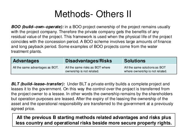 project-financing-methods