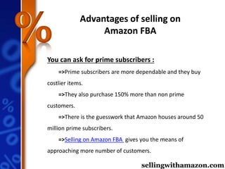 Chris Bowser describes advantages of selling on Amazon FBA | PPT