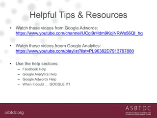 Facebook Ads and Google Ad Basics for Business | PPT