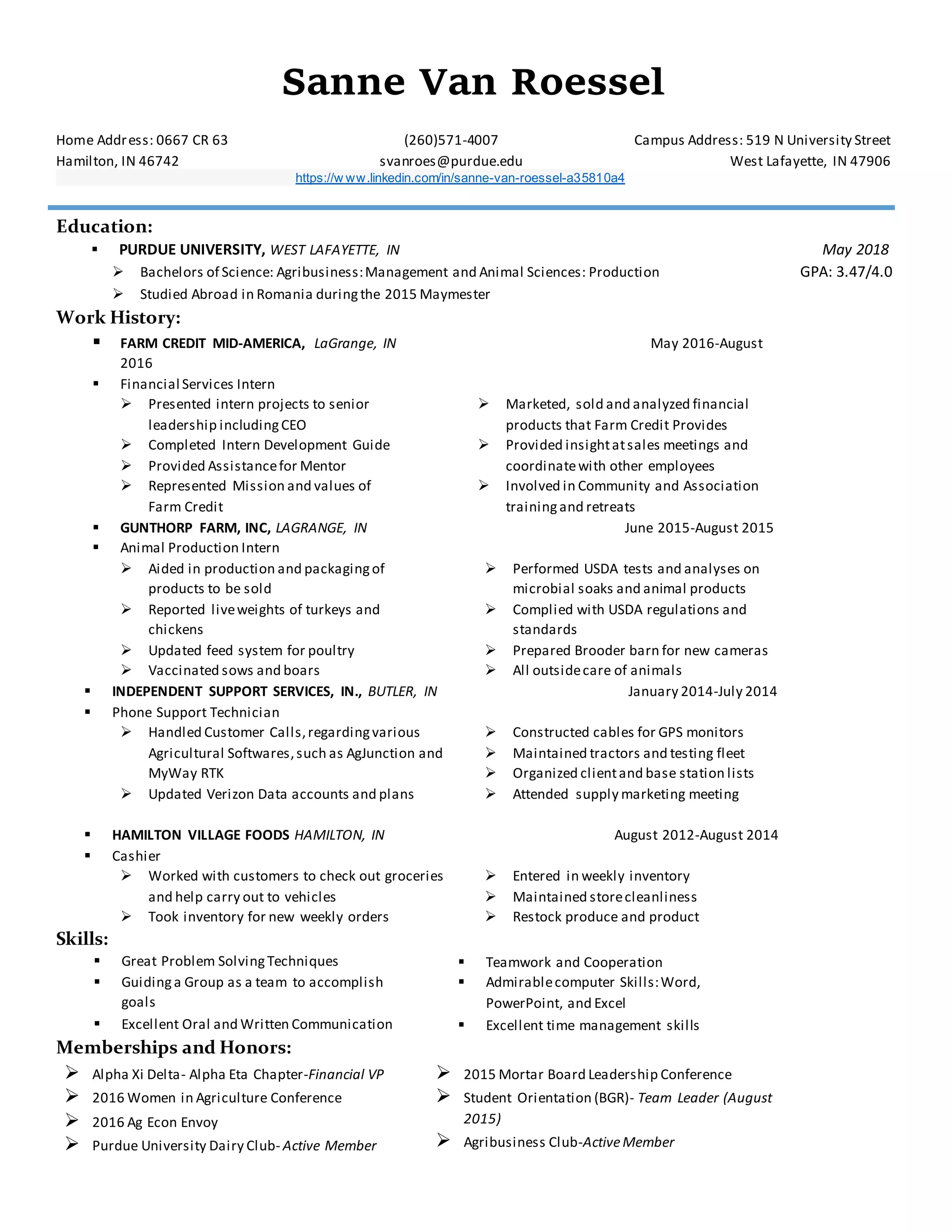Sanne_Van Roessel 2016 Resume | DOCX