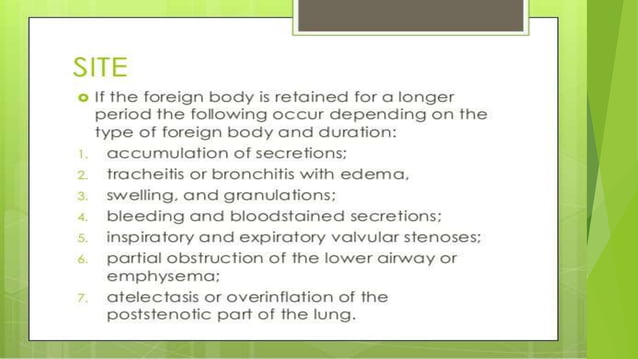 FOREIGN BODY OBSTRUCTION | PPTX