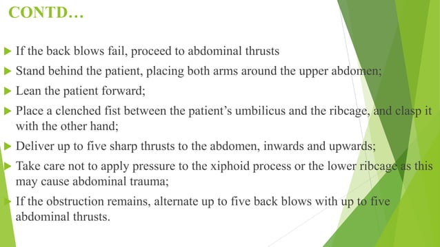 FOREIGN BODY OBSTRUCTION | PPTX