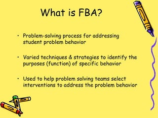 Fba Powerpoint For Inservice Sst | PPT
