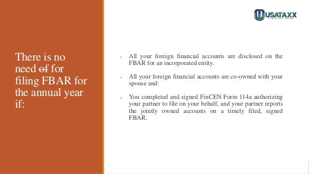 Fbar filing when to do it and how to do it | PPTX