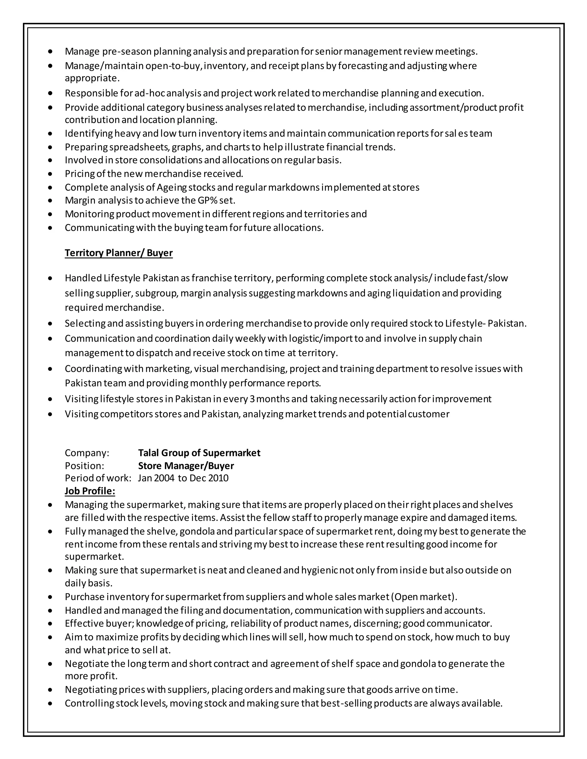 Furqan Resume (4) | DOCX | Logistics | Business