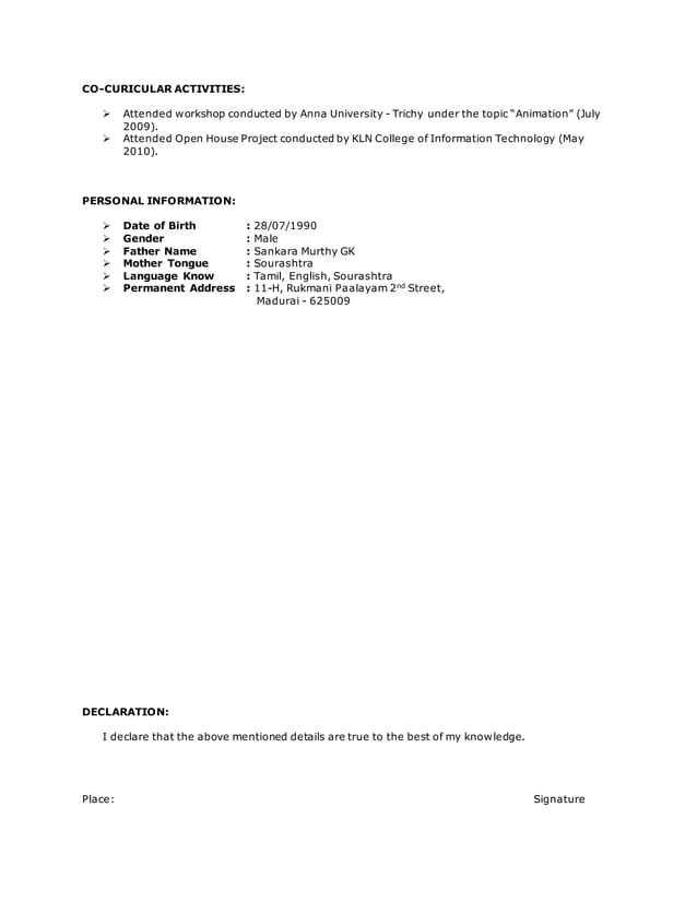 Pradeesh Resume | PDF