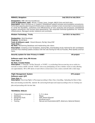Pradeesh Resume | PDF