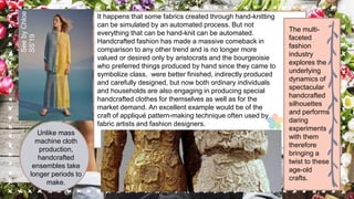Handcrafted Fashion | PPTX