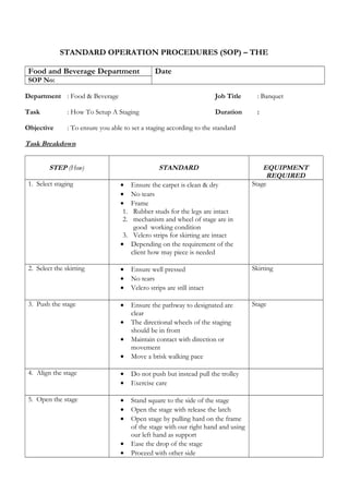 F&b bqt 14_005 how to setup up a staging | PDF
